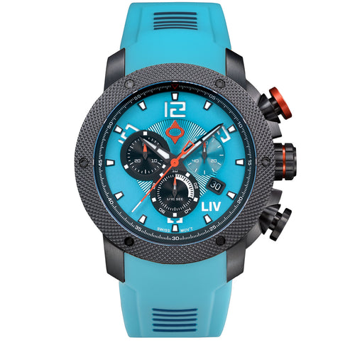 Shop T.J. Blue LIV GX1 Swiss Quartz Movement Watch – LIV Swiss Watches