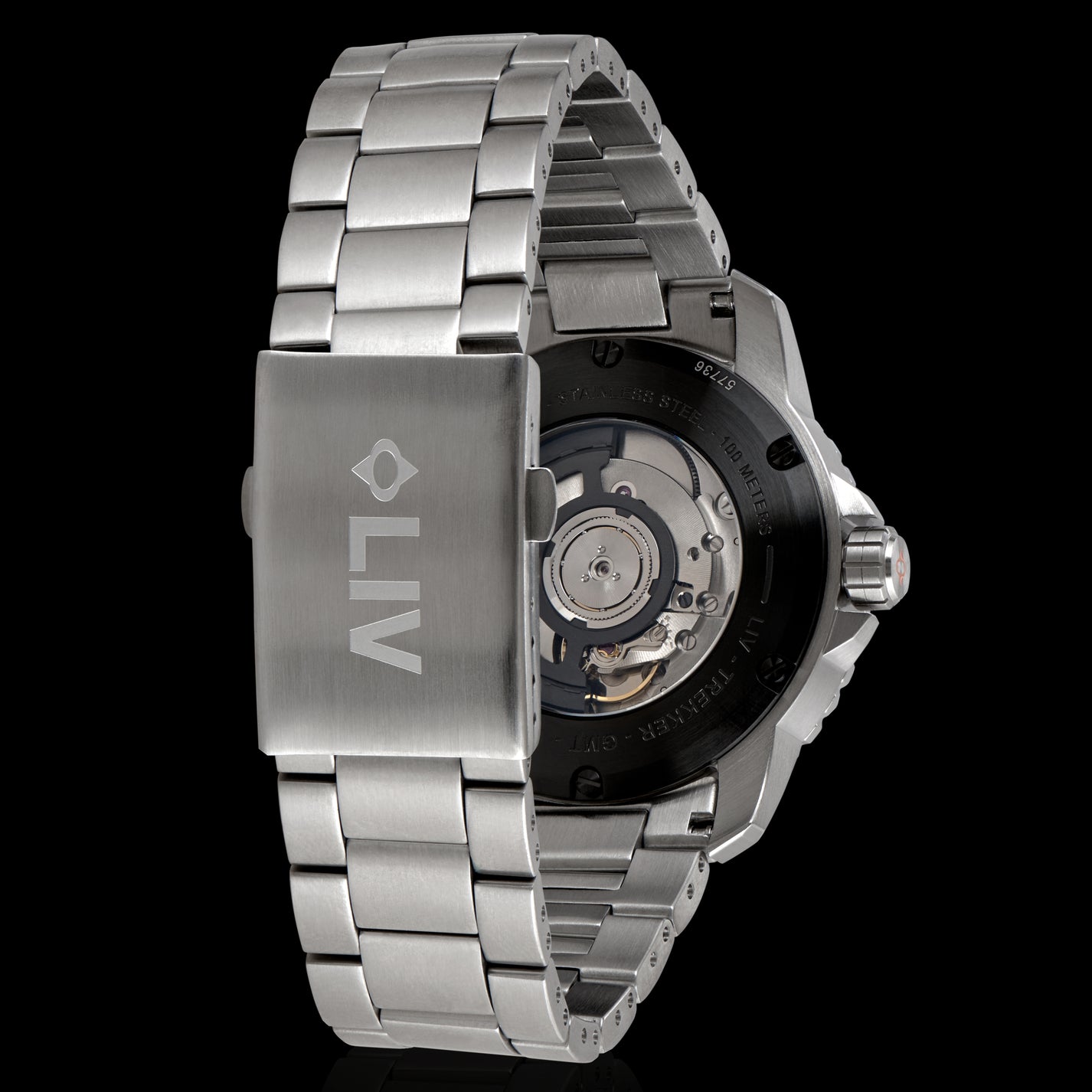 Trekker Auto GMT Black / Steel – LIV Swiss Watches