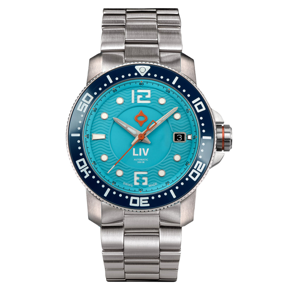 Shop GX-Diver's 41mm Ocean Blue Swiss Made Automatic 300M Divers – LIV ...