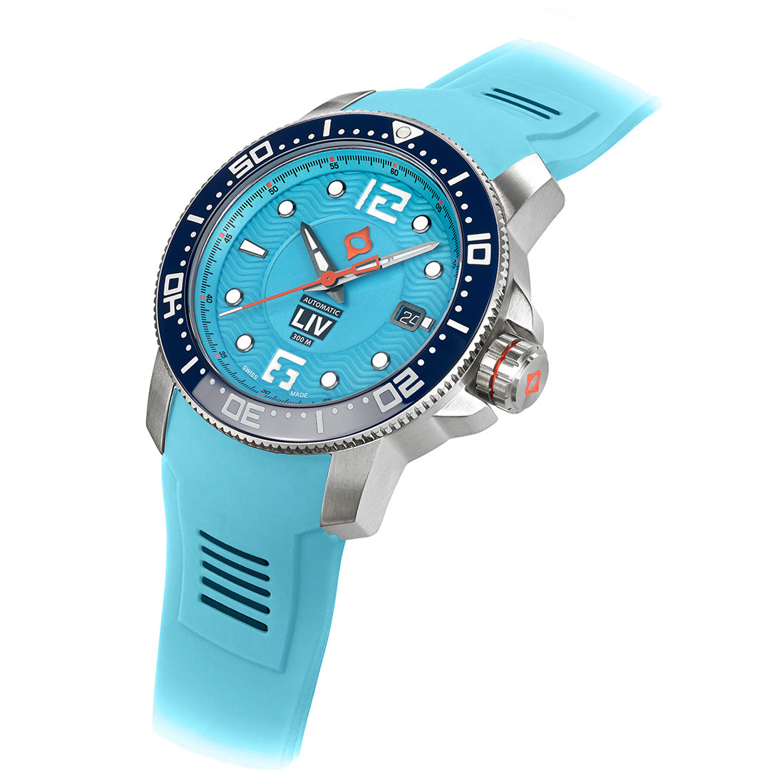 Shop T.J Blue LIV GX-Diver's Swiss Made Automatic Watch – LIV Swiss Watches