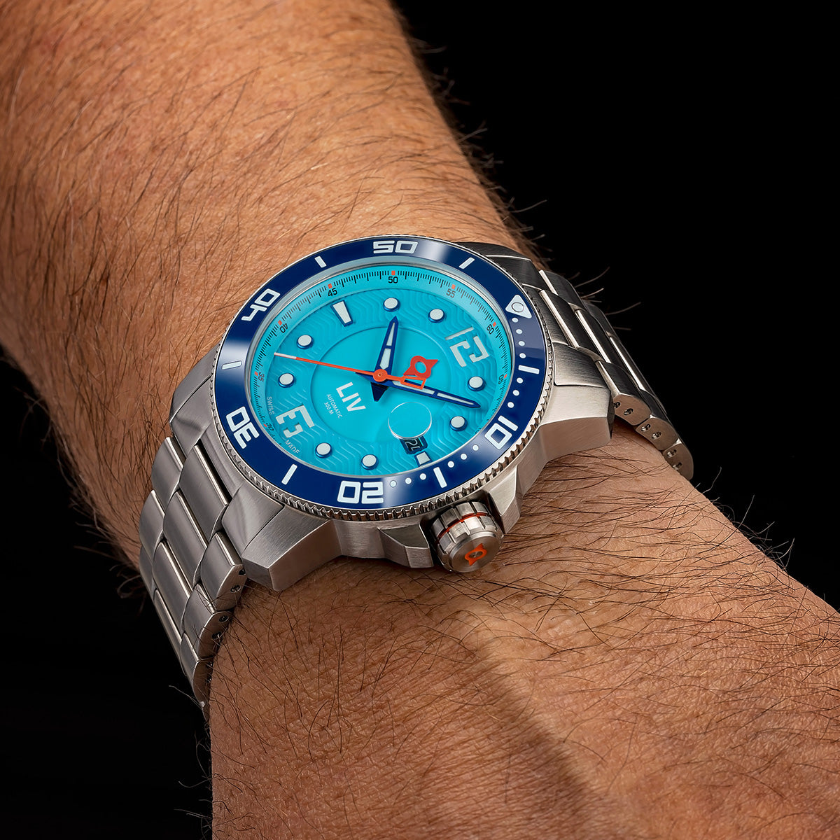 GX-Diver's 44mm Ocean Blue 2.0 Bracelet – LIV Swiss Watches