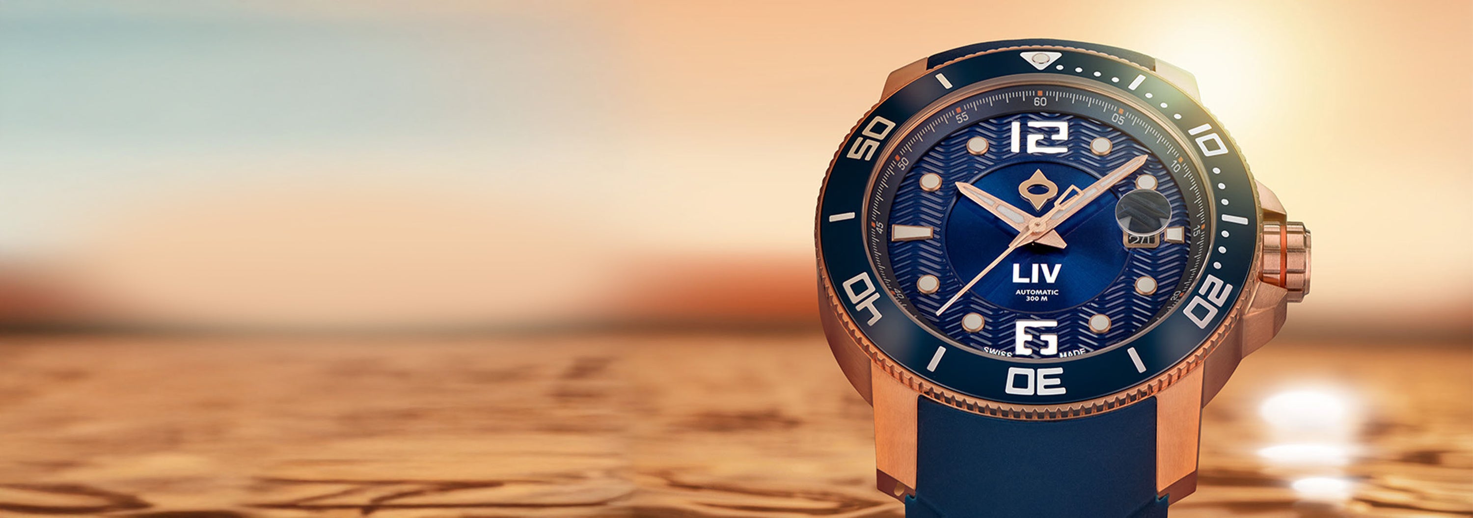 Shop GX-Diver's 44mm Rose Gold Cobalt Swiss Made Auto Watch – LIV Swiss ...