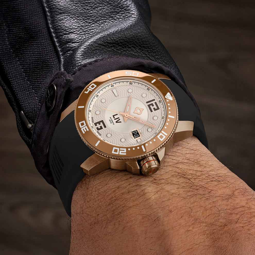 NEW! Bavarian Rose Fusion GX-Diver's 44mm – LIV Swiss Watches