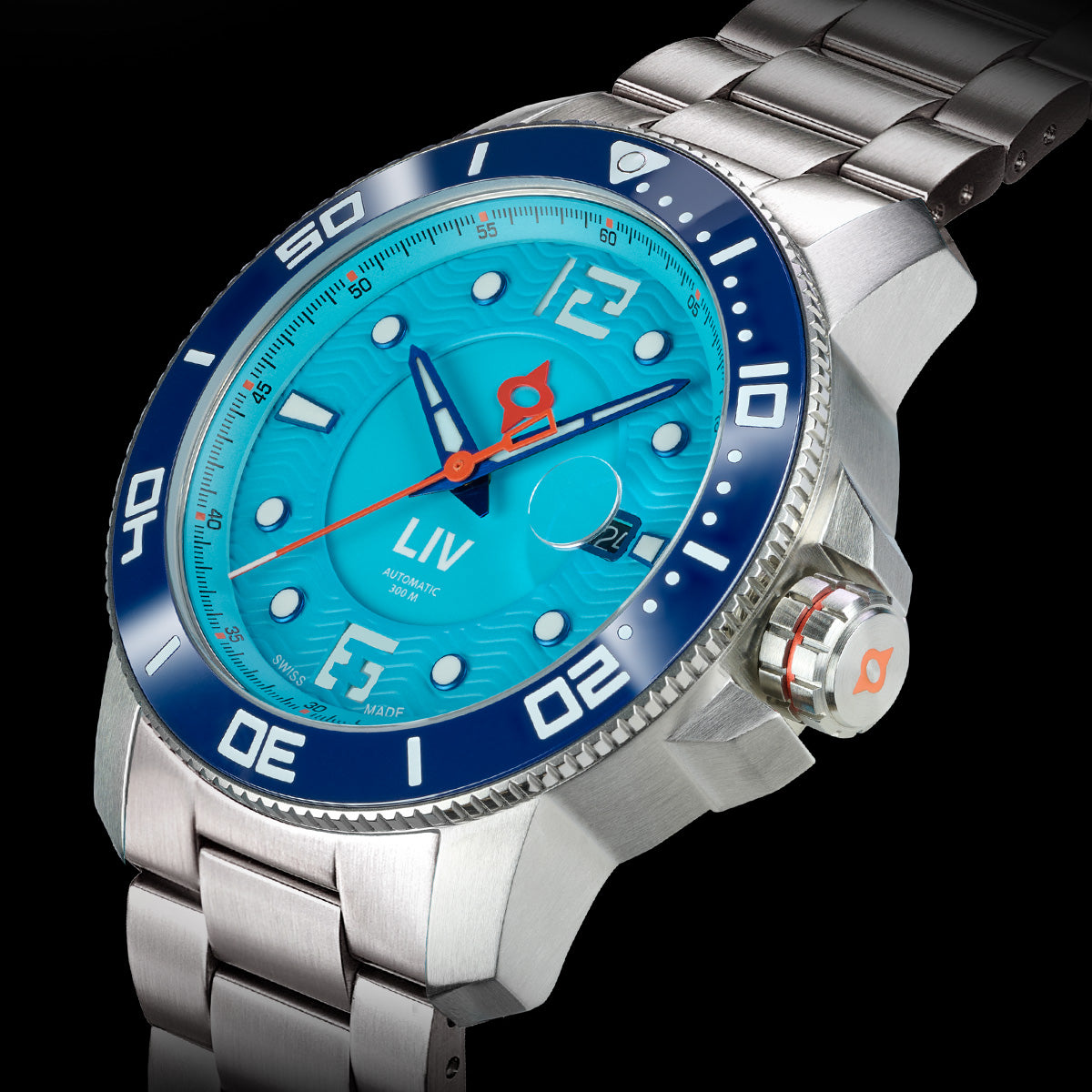 GX-Diver's 44mm Ocean Blue 2.0 Bracelet – LIV Swiss Watches