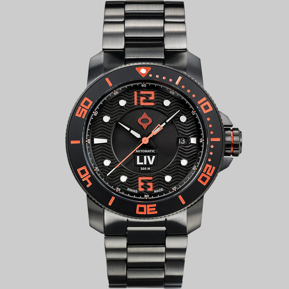 GX-Diver's 41mm Signature Orange Sample – LIV Swiss Watches