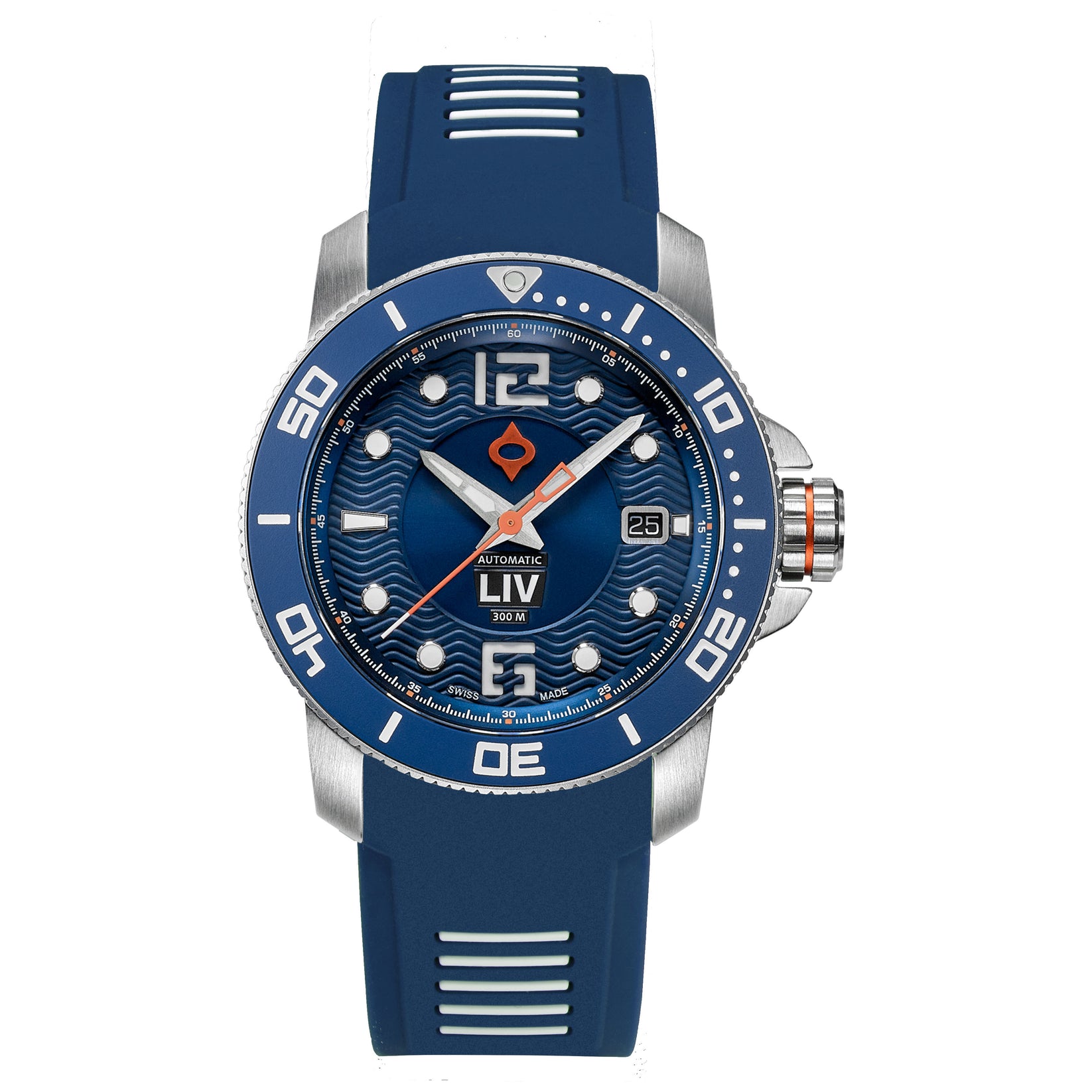 Shop LIV GX-Diver's 41mm Steel Cobalt Swiss Auto Watch – LIV Swiss Watches
