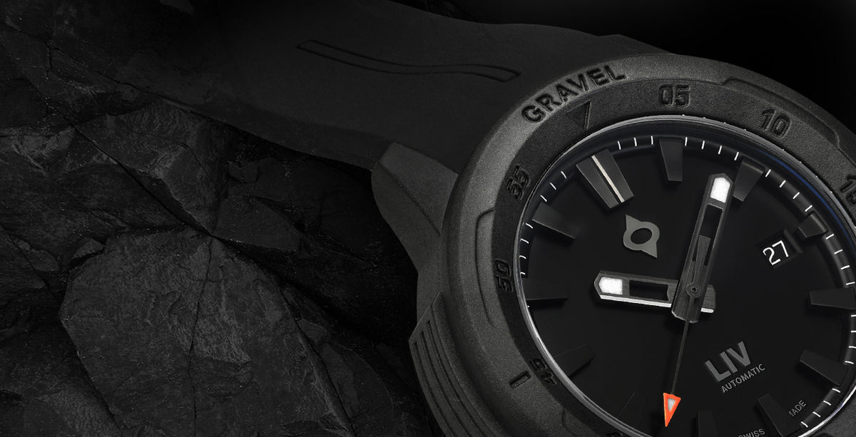 GRAVEL 001 Rugged Swiss Automatic Watch – LIV Swiss Watches