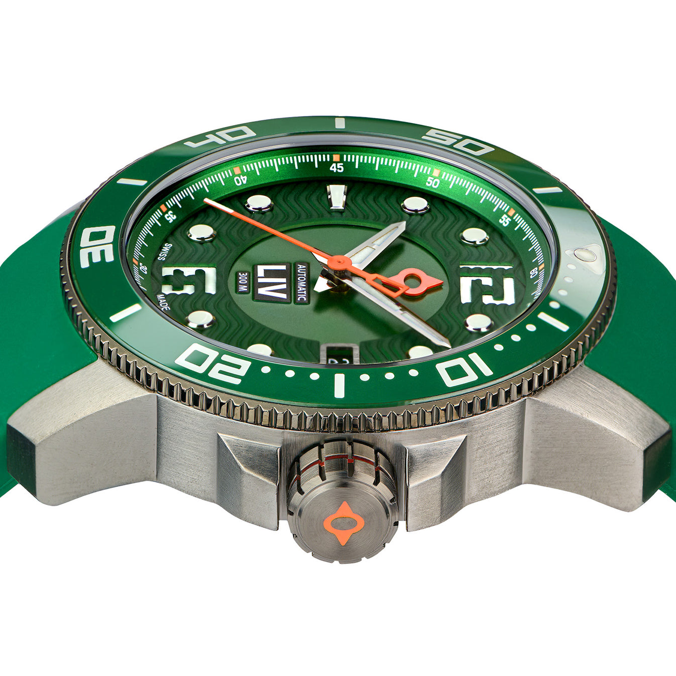 Gamma Green Diver's 41MM Swiss Automatic Watch – LIV Swiss Watches