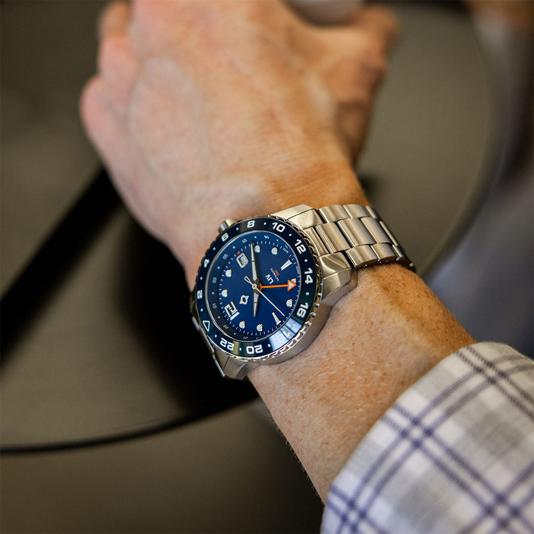 Trekker Auto GMT Blue – LIV Swiss Watches