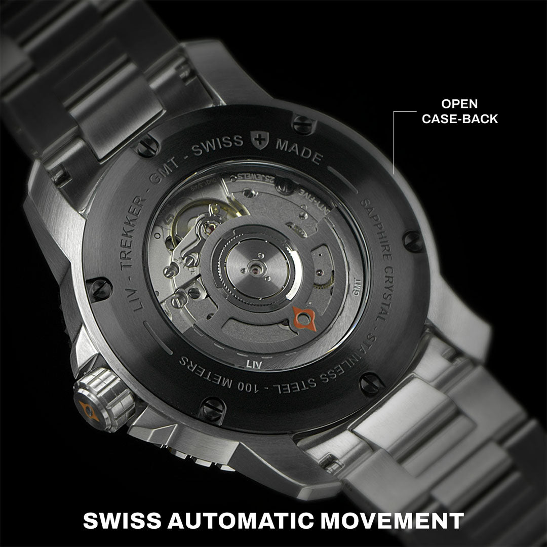 Trekker Auto GMT Blue – LIV Swiss Watches