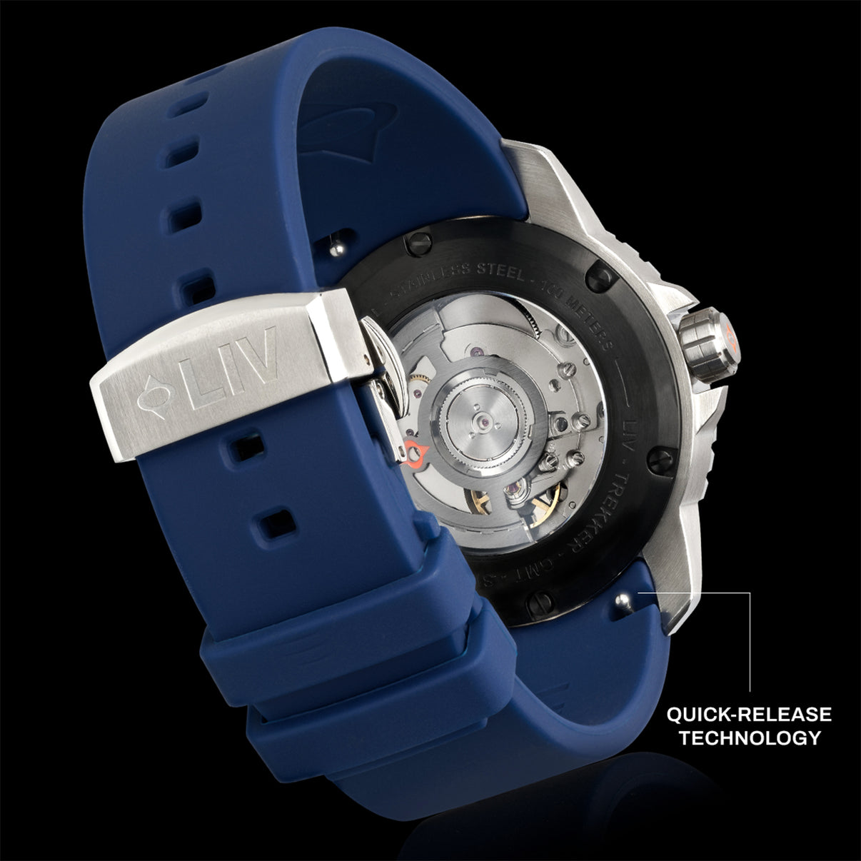 Trekker GMT Blue / Steel – LIV Swiss Watches