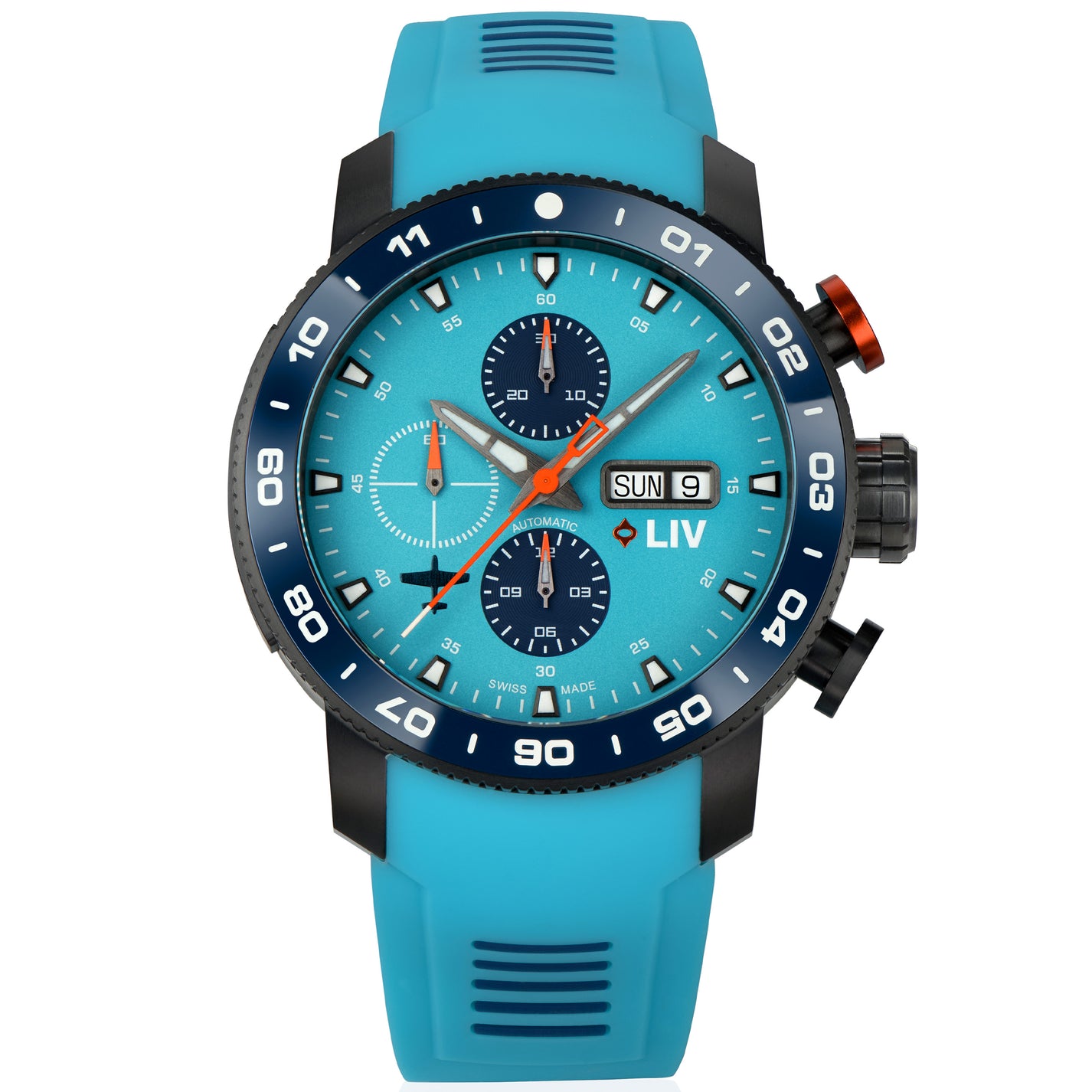 P-51 CRIPES A' MIGHTY Swiss Made Automatic Chronograph Watch – LIV ...