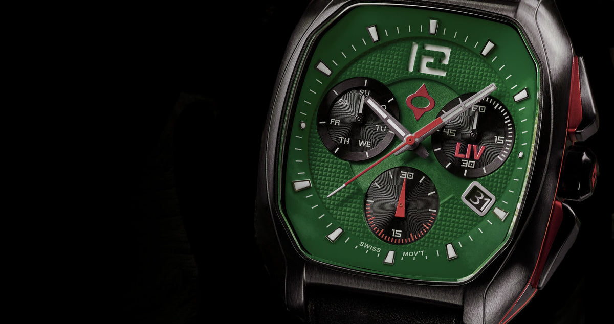 Shop Forest Green LIV Rebel-DDC Swiss Made Quartz Movement – LIV Swiss ...