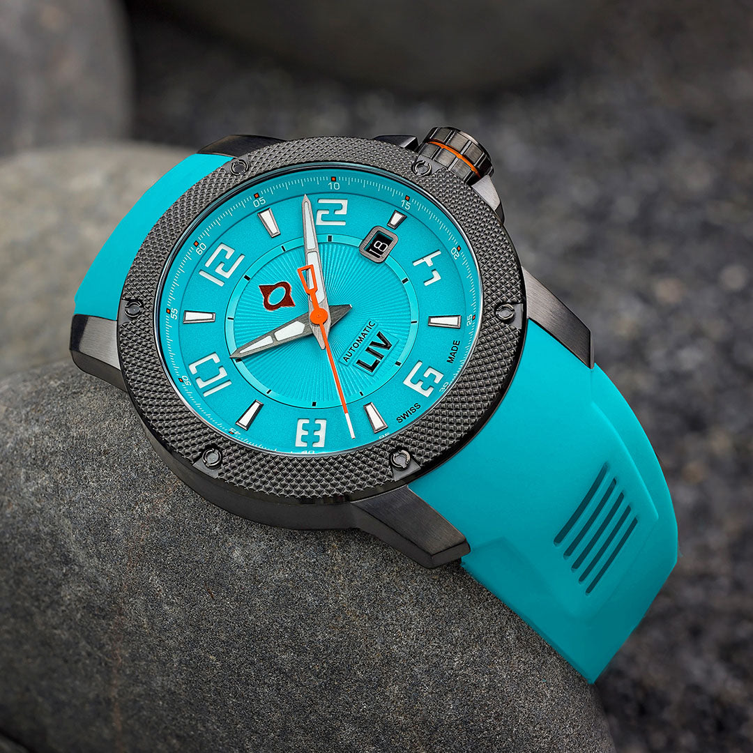 Shop T.J. Blue LIV GX1-A Automatic – LIV Swiss Watches