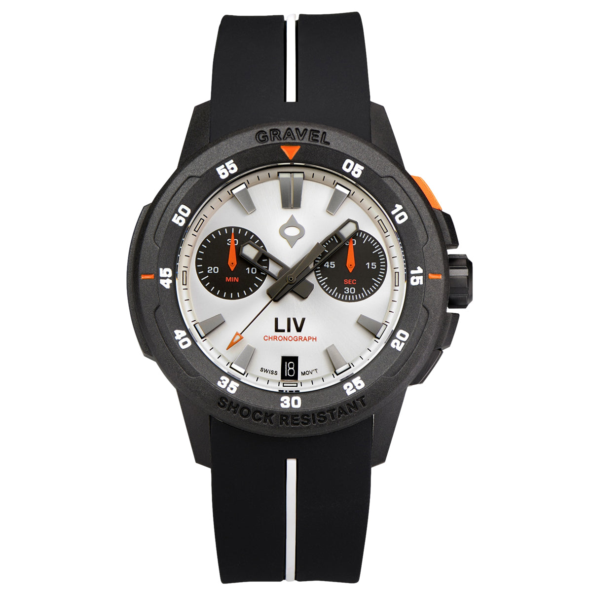 GRAVEL 002 SWISS PANDA RUGGED SWISS CHRONOGRAPH – LIV Swiss Watches