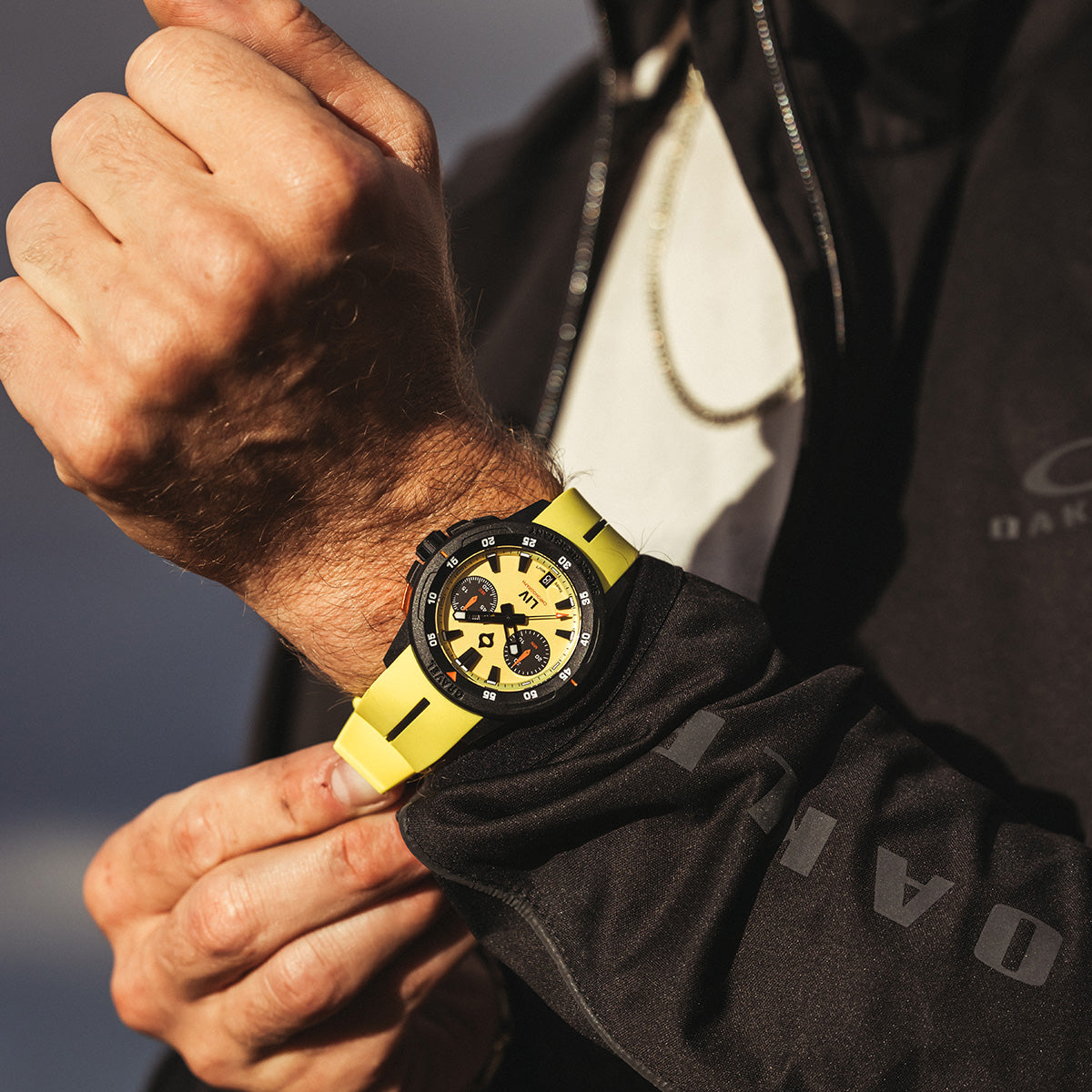 GRAVEL 002 VENOM YELLOW SWISS CHRONOGRAPH – LIV Swiss Watches