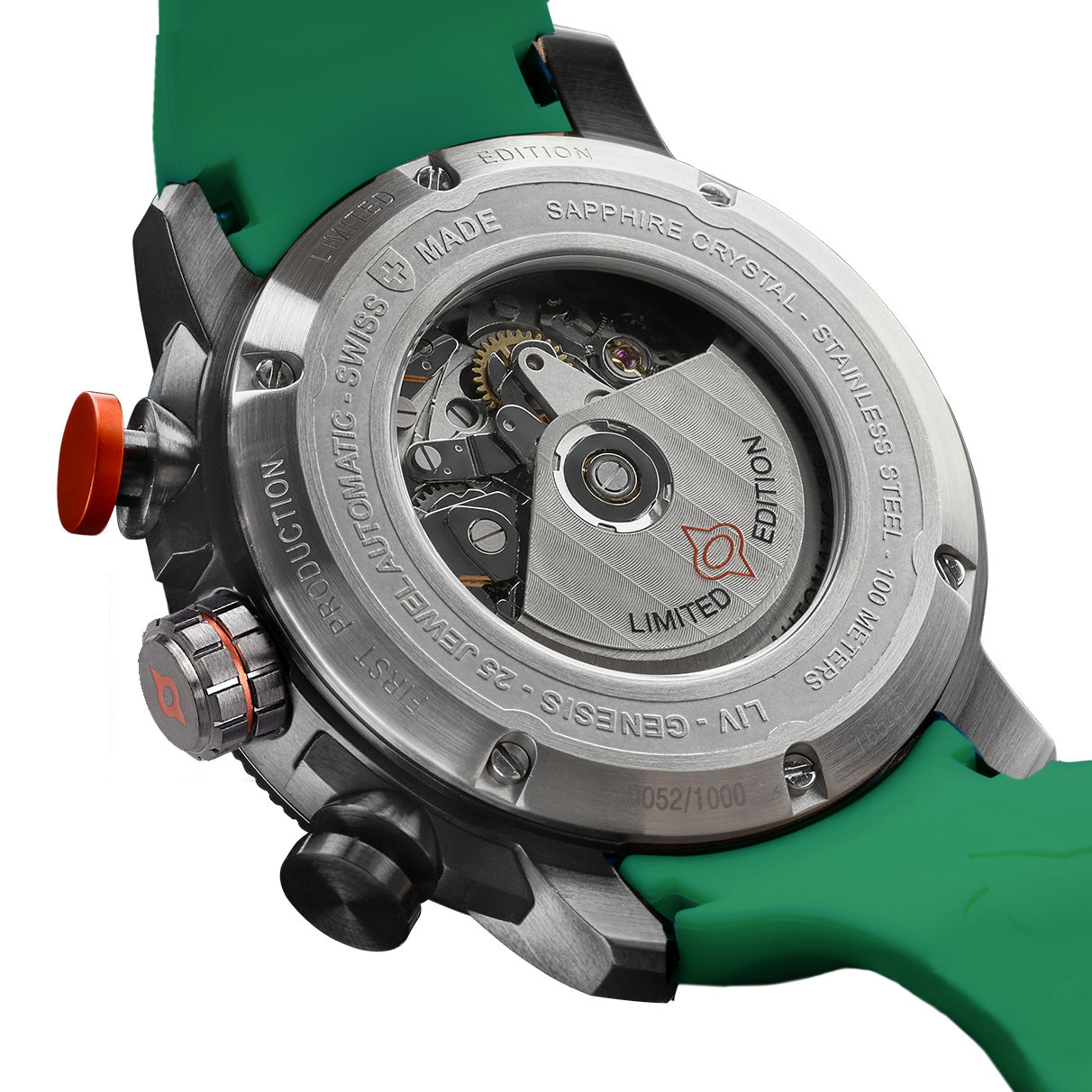 LIV GX-AC Green Kermit Swiss Automatic Chronograph – LIV Swiss Watches