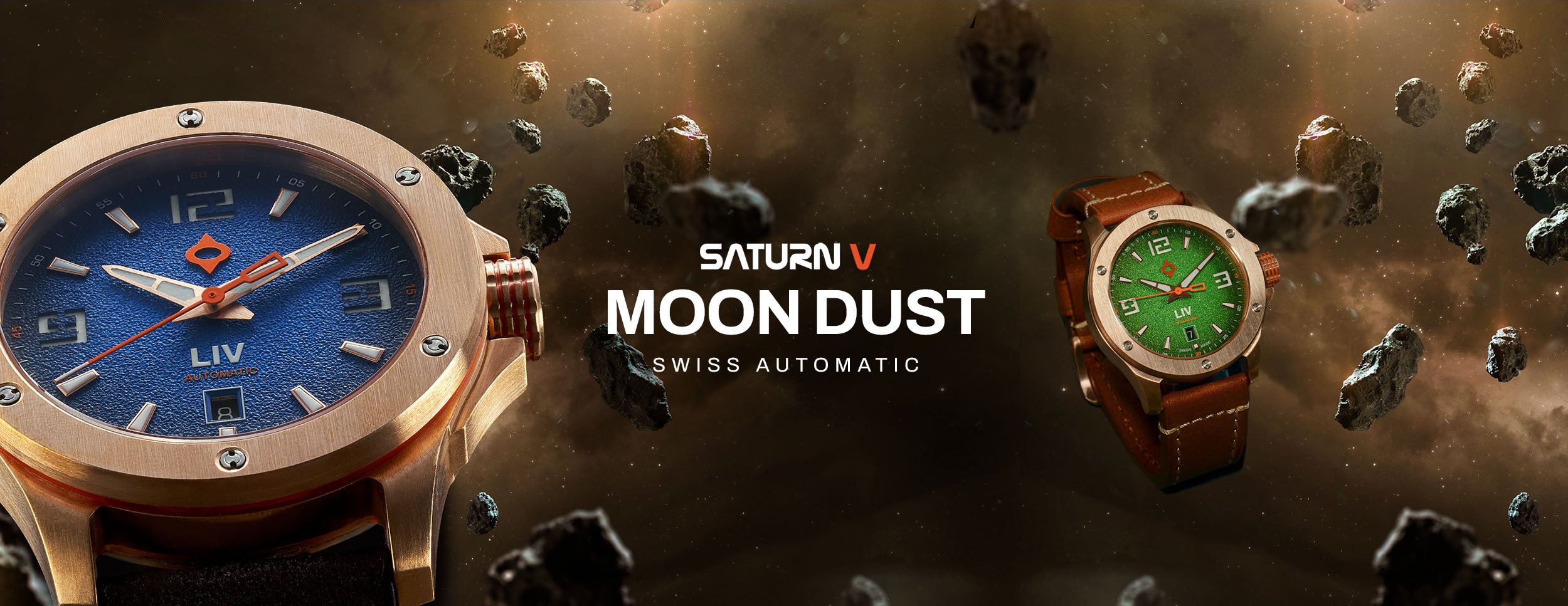 Shop Saturn V Moon Dust Automatic Watch – LIV Swiss Watches
