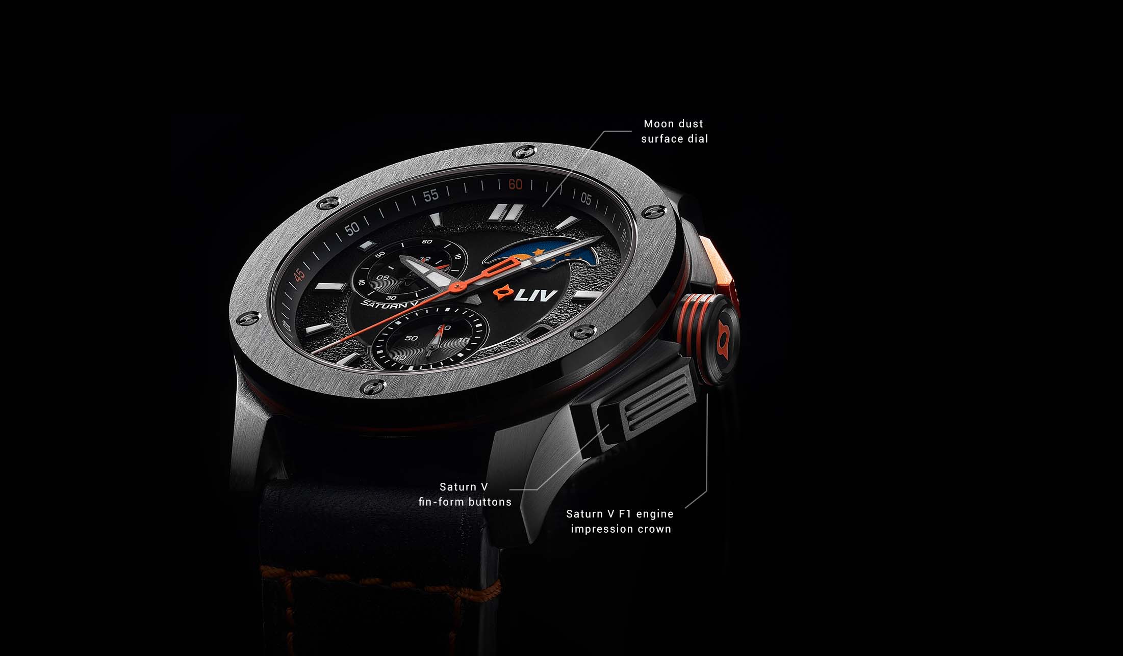 Shop Saturn V Moon Lander Chronograph – LIV Swiss Watches