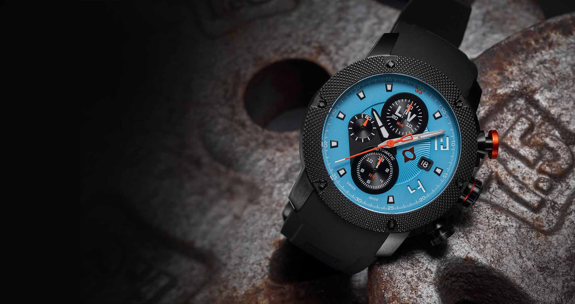 Shop T.J. Blue LIV GX-AC Swiss Made Automatic Watch – LIV Swiss Watches