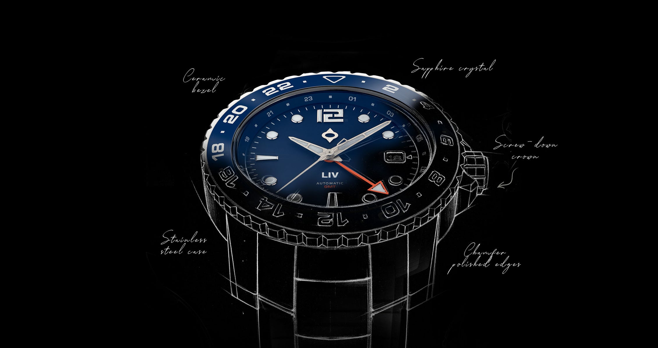 Trekker GMT Auto – LIV Swiss Watches