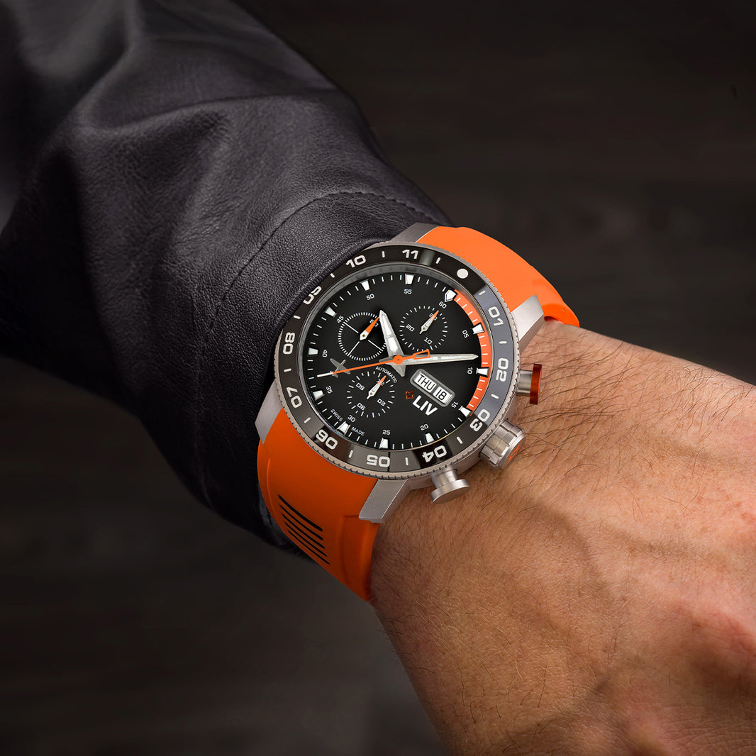 Shop P-51 Pilot Swiss Auto Chronograph – LIV Swiss Watches