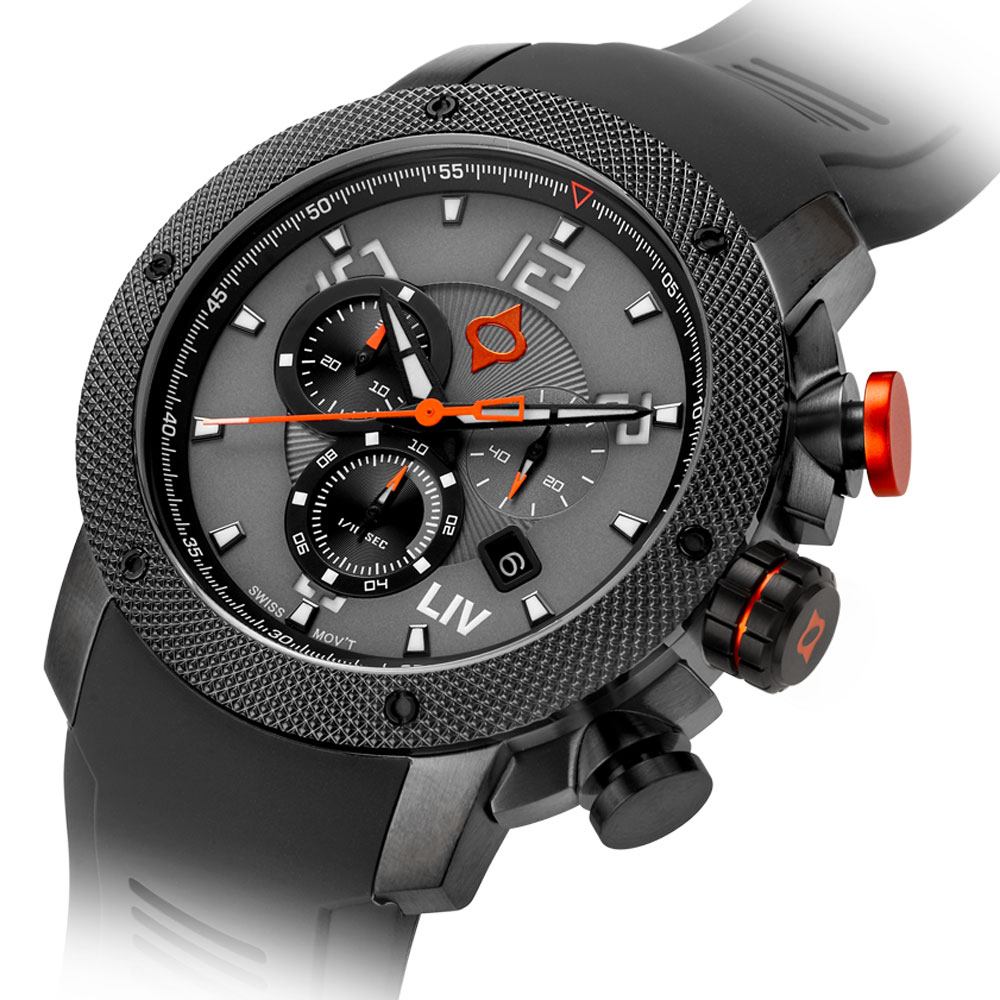LIV Cool Gray GX1 Swiss Chronograph – LIV Swiss Watches