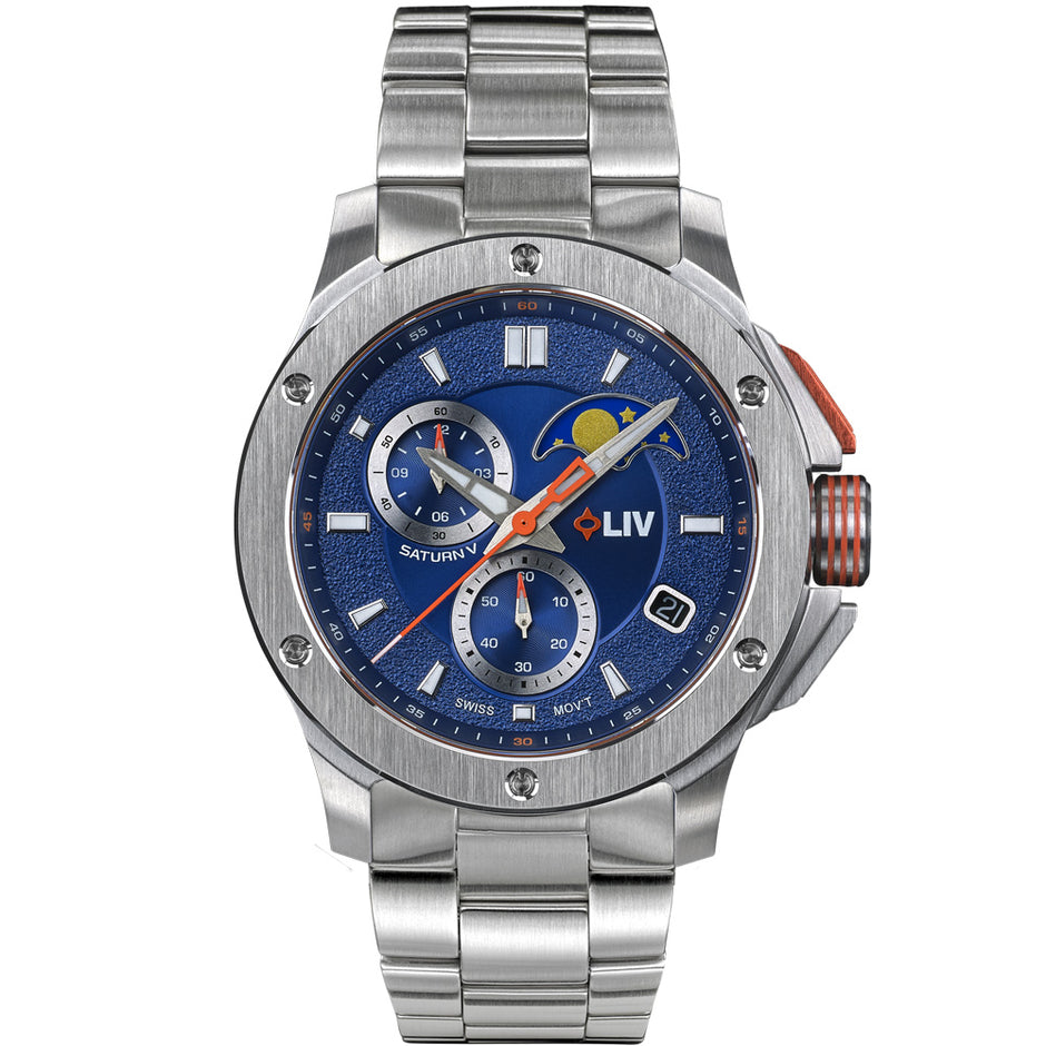 Shop Saturn V Moon Lander Chronograph – LIV Swiss Watches