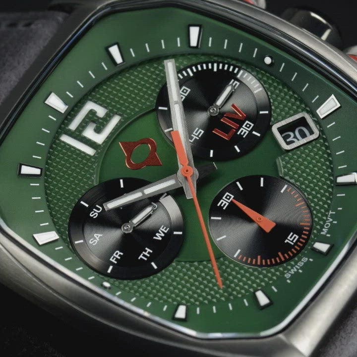 Shop Forest Green LIV Rebel-DDC Swiss Made Quartz Movement – LIV Swiss ...