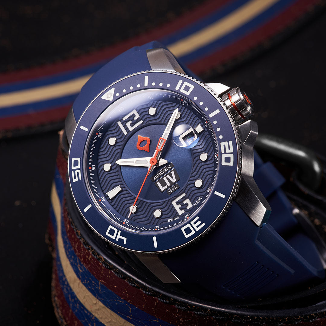 Shop Steel Cobalt GX-Diver's 44mm Swiss Made Auto Watch – LIV Swiss Watches