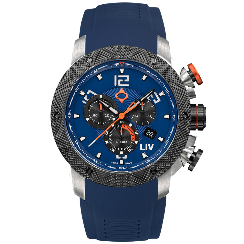 Shop Cobalt LIV GX1 Quartz Watch – LIV Swiss Watches