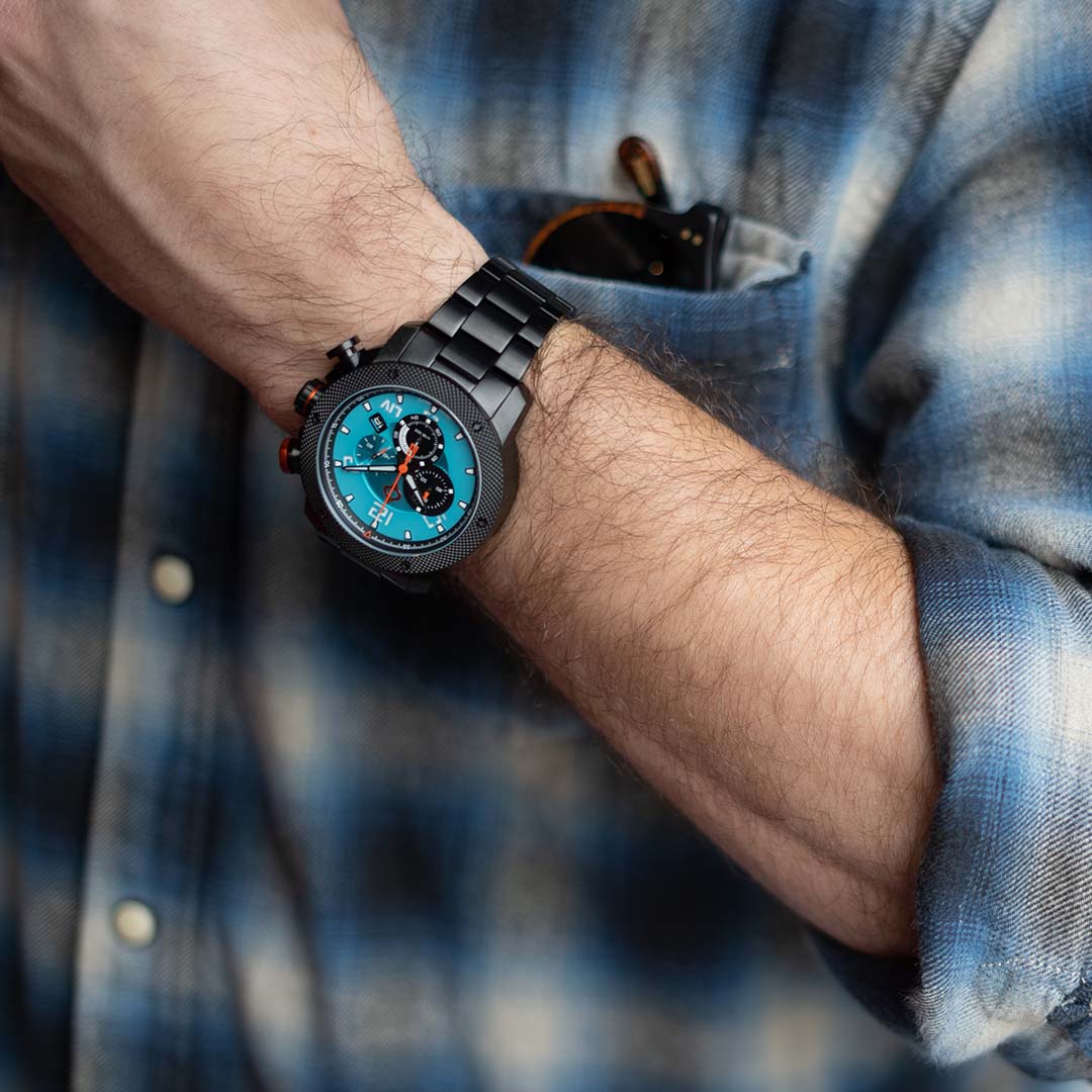 Shop T.J. Blue LIV GX1 Swiss Quartz Movement Watch – LIV Swiss Watches