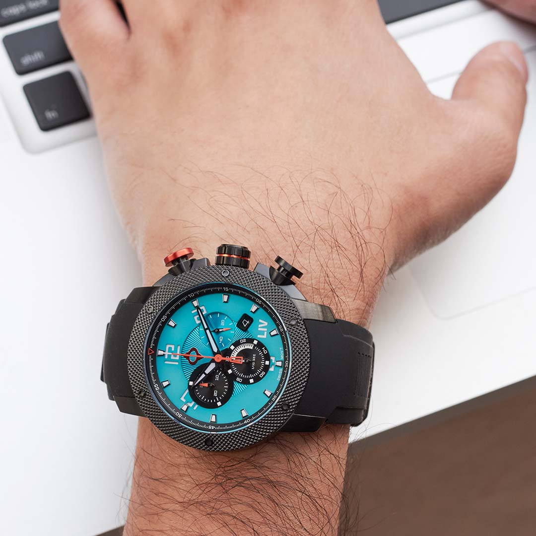 Shop T.J. Blue LIV GX1 Swiss Quartz Movement Watch – LIV Swiss Watches