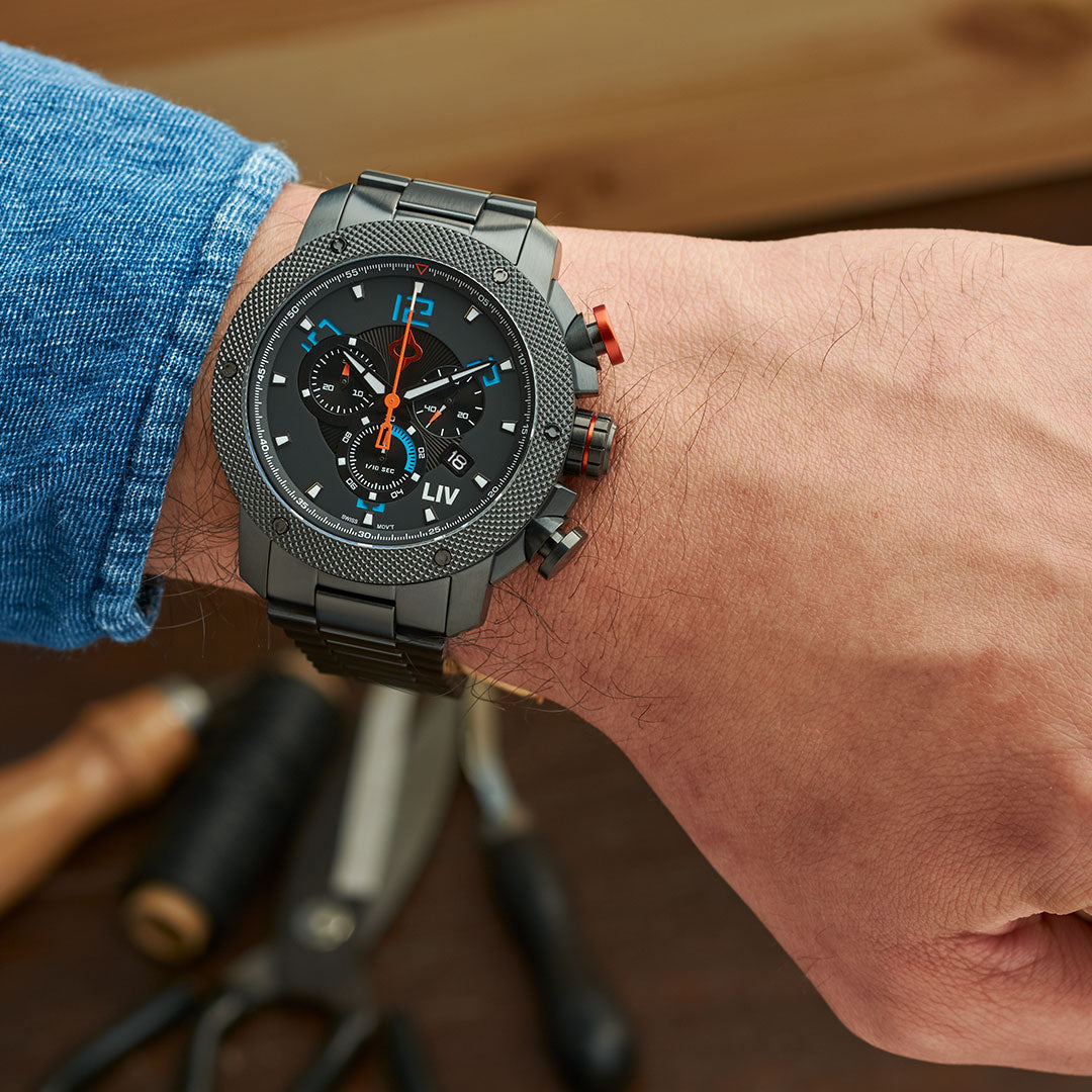 Shop Sky Blue LIV GX1 Swiss Quartz Movement Watch – LIV Swiss Watches