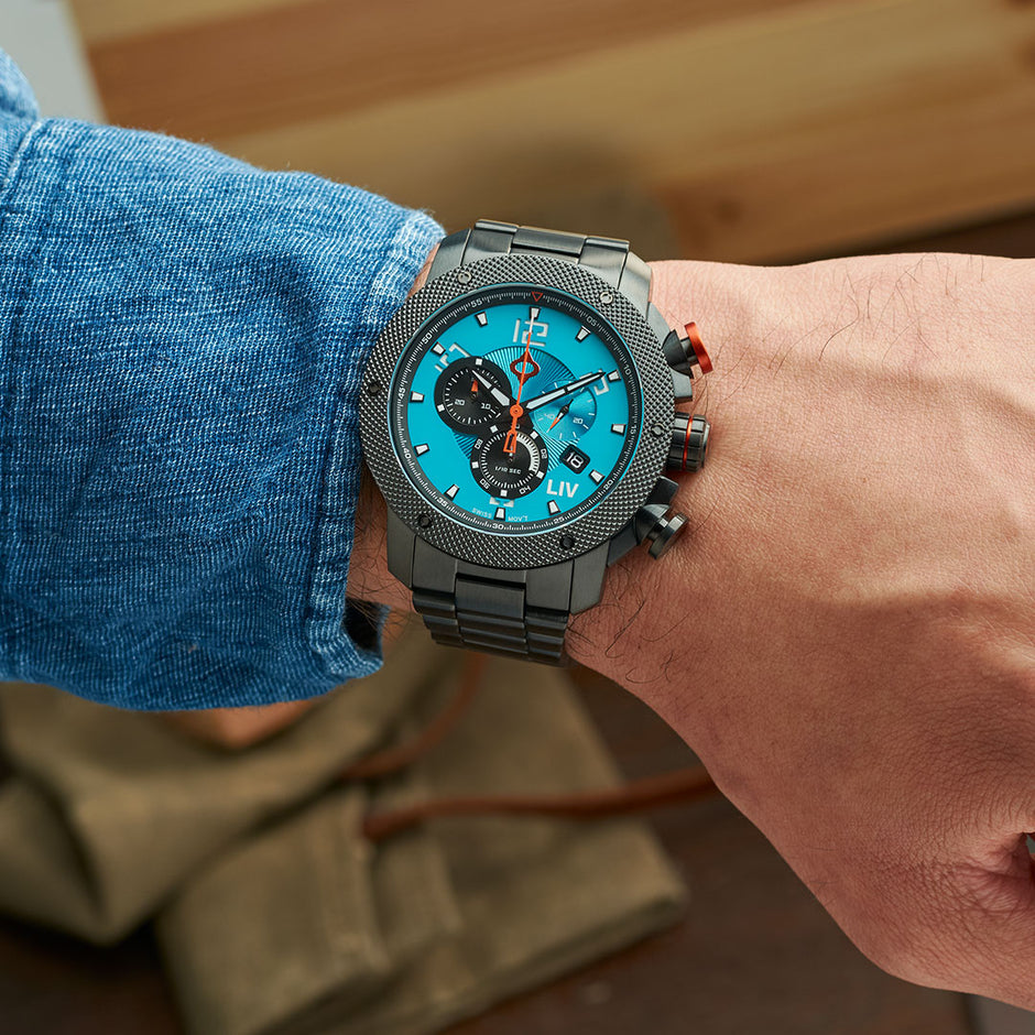 Shop Swiss-Made GX1 Quartz Chronograph – LIV Swiss Watches